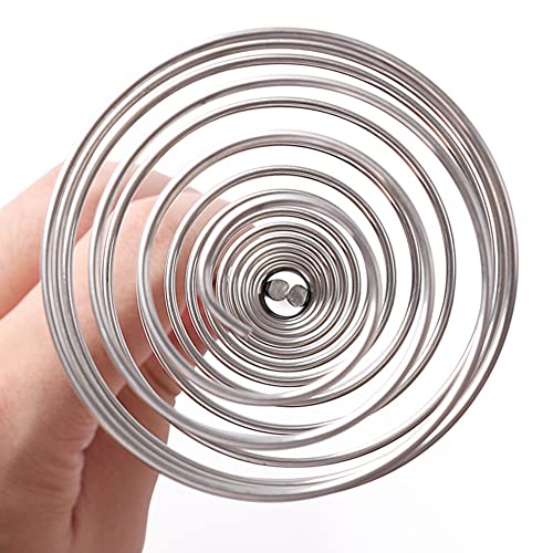 Kitchen Whisk, Stainless Steel Spring Whisk, Light Weight Manual Mixers Portable Cream Egg Beater, Anti Rust Spring Egg Whisk, Versatile Egg Mixing Tool Durable Wire Whip for Cooking Whipping