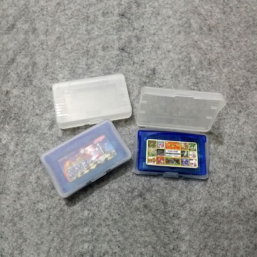 Rymfry 5PCS Transparent Game Storage Box Card Collection Protection Anti-Dust Cover Cartridge Game Card Case for Gameboy Advance SP Micro GBA SP GBM