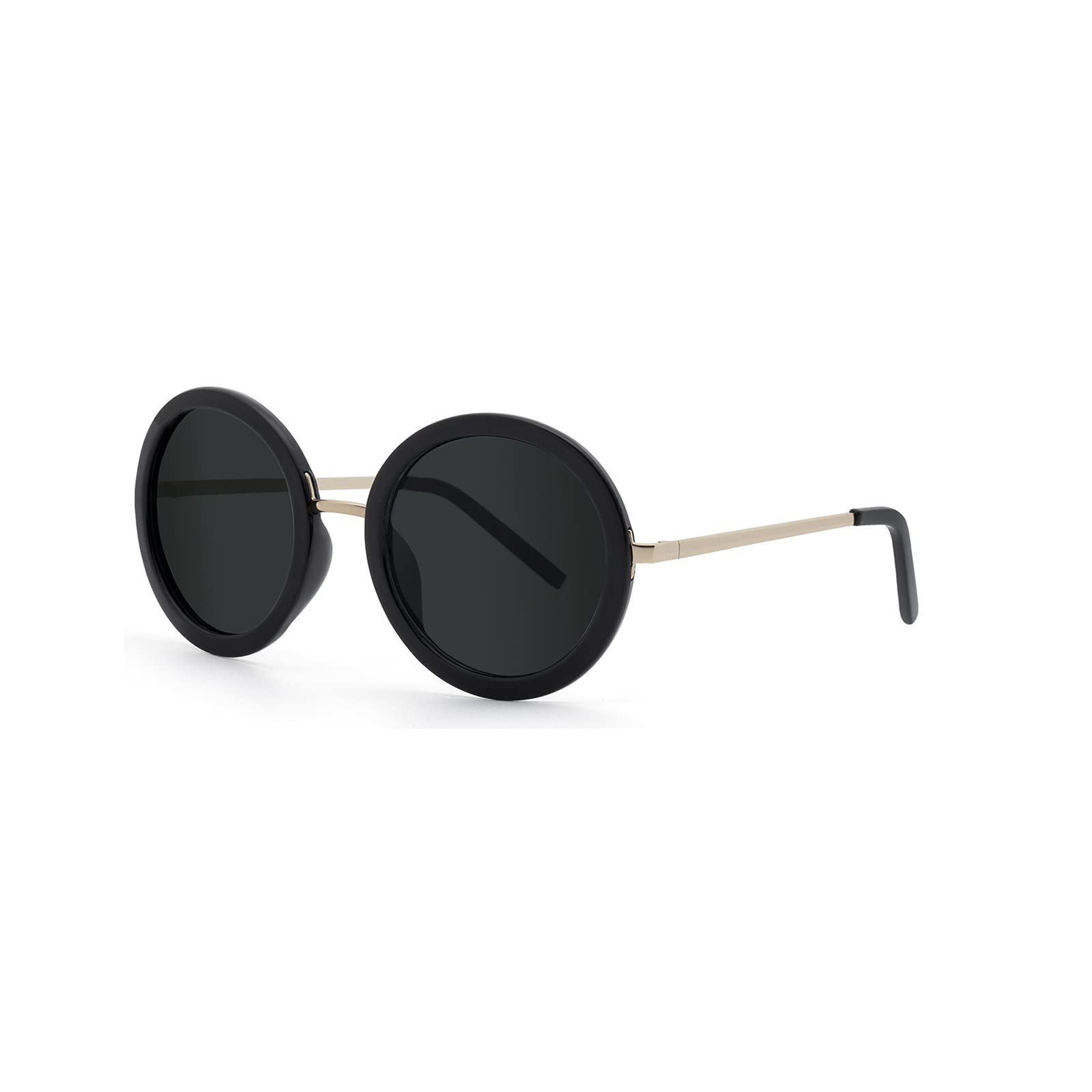 JOOX Polarized Retro Round Sunglasses for Women, Vintage Oversized Ladies Sun Glasses with 100% UV Protection Lens