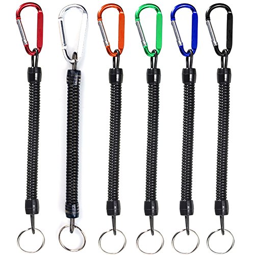 kaaka 1Pc Fishing Lanyards Boating Kayak Camping Secure Pliers Lip Grips Fish Pole Rod Protective Tackle Multipurpose Tool Black