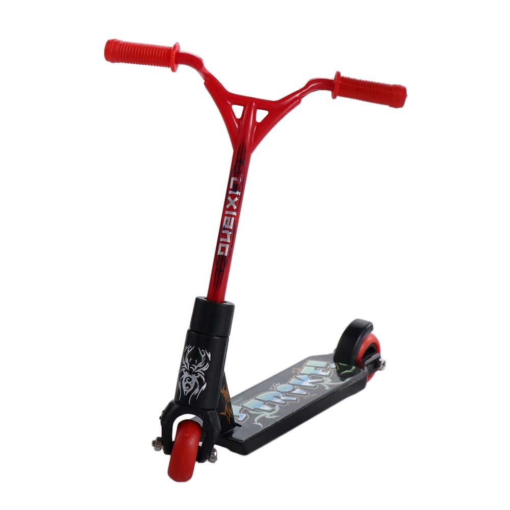 Mini Finger Scooter,Mini Skateboards Plastic Finger Skateboards Finger Sport Toy Interactive Finger Toys Photography Props(red Random 1pc)