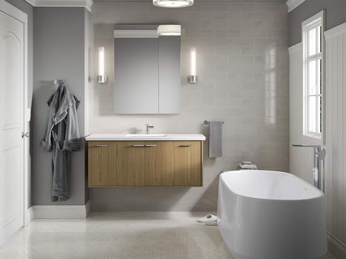Kohler Maxstow Frameless Surface Mount Bathroom Medicine Cabinet, 30" W X 40" H, Dark Anodized Aluminum
