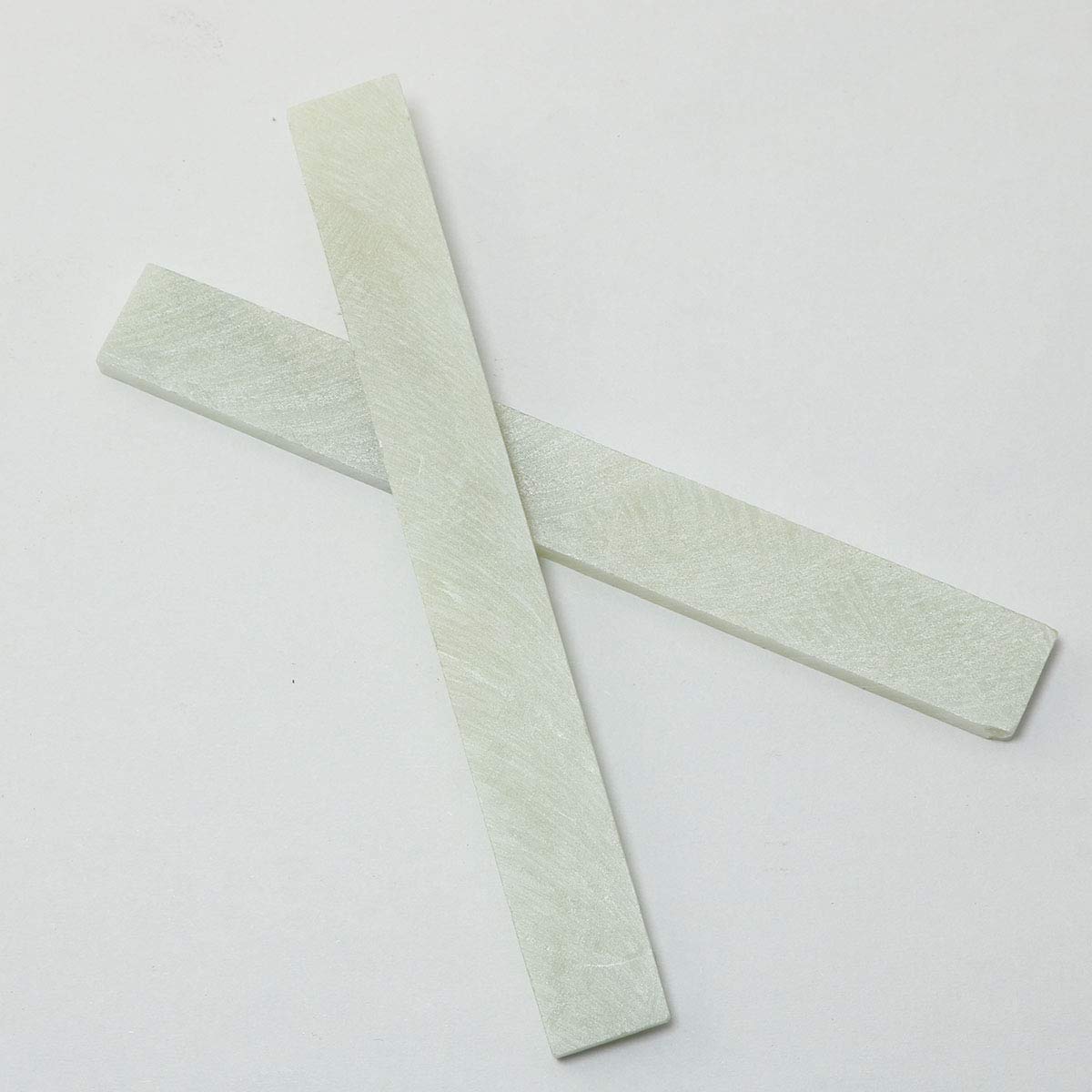 PZRT 10pcs Natural Flat White Soapstone Pencil Refill for Welders Textile Marking Tools 3.93x0.47x0.18 Inches Removable Markings