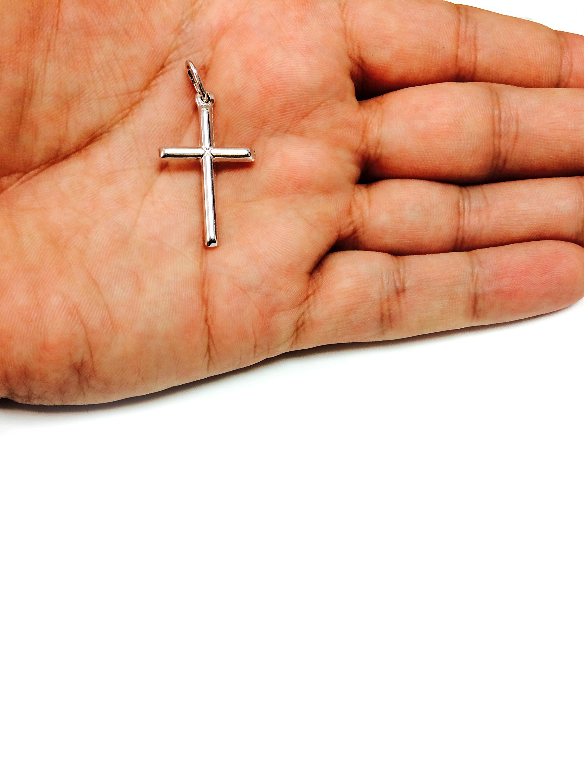 Jewelry Affairs Sterling Silver Cross Pendant, 20 x 35 mm