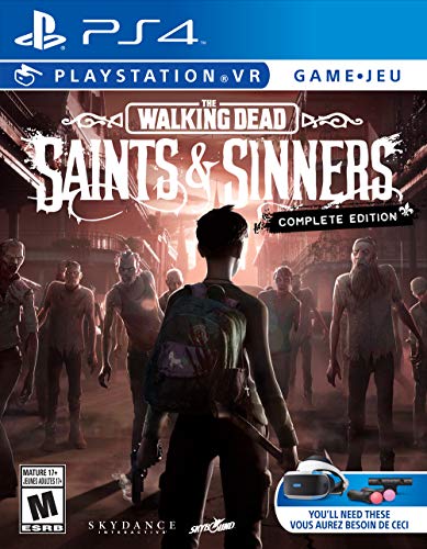 Maximum Games Rig 4VR White Stereo Gaming Headset for PlayStation + The Walking Dead: Sinners and Saints PSVR - PlayStation 4