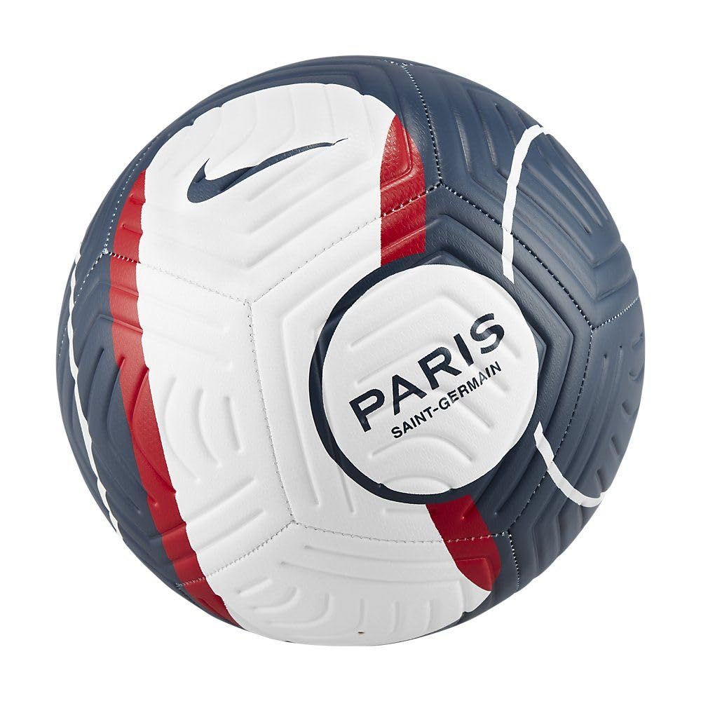 NIKE DJ9960-410 Unisex Football Paris Saint-Germain Strike Midnight Navy/White/Midnight Navy Size 5