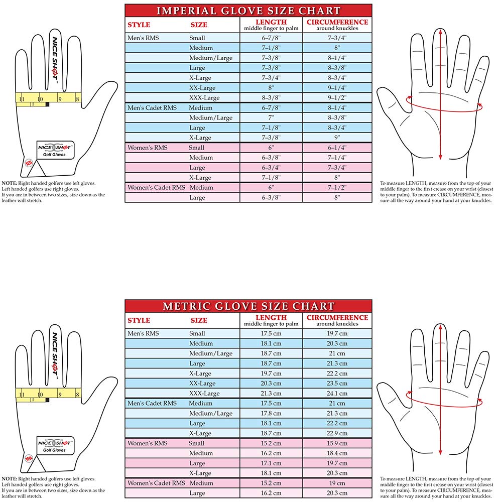 Nice Shot Bundle The Bird Men's Right Hand Cadet Large White Cabretta Leather Golf Glove Patented Design Golf Tees - Express Yourself - 3 1/4 Inch Golf Tees - 12 Pack