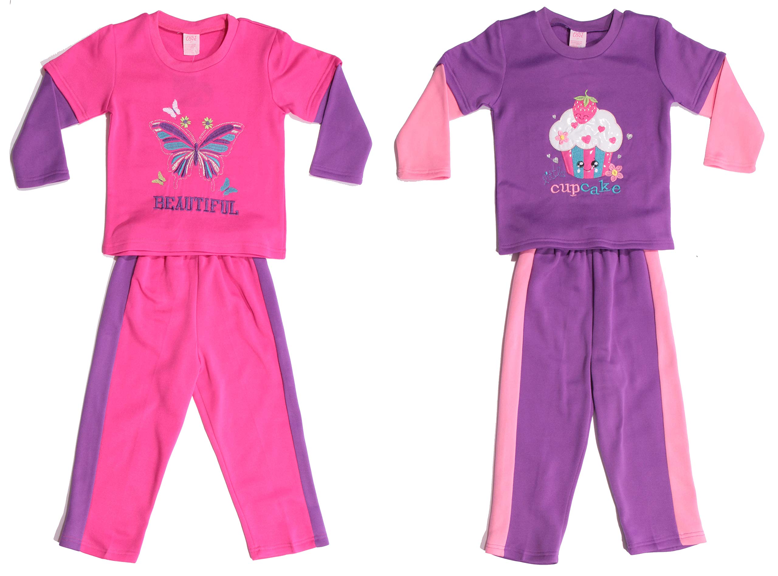 Just Love Girls Two Piece Fleece Set (Pack of 2) 17017-C-2T