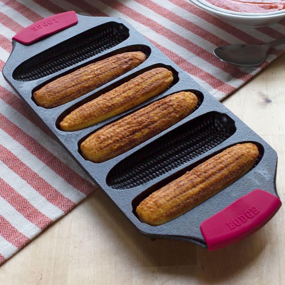 Lodge ASBG41 Bakeware Silicone Grips, Red, Set of 2, One Size