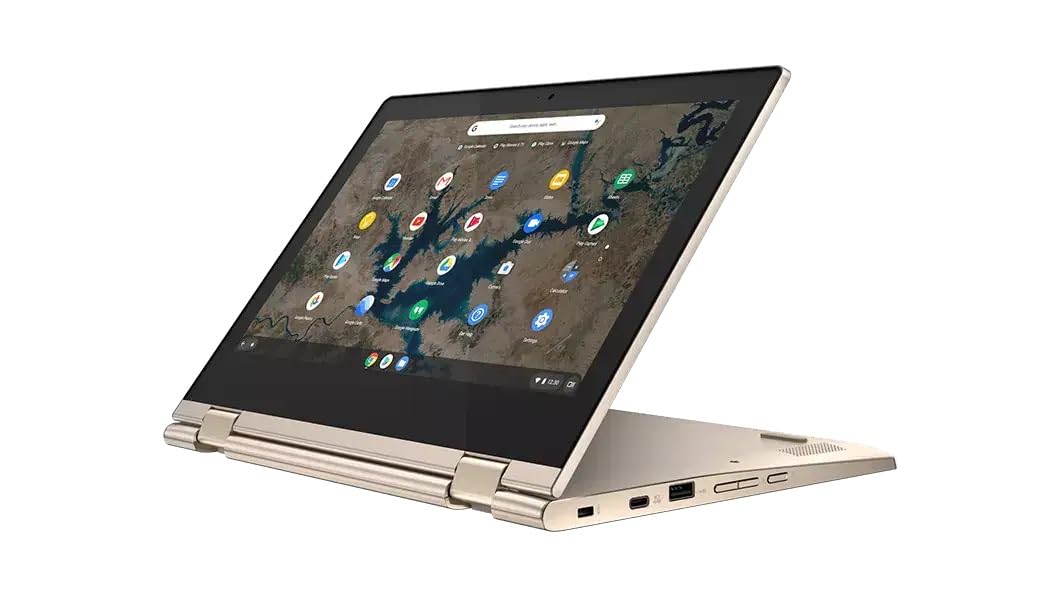 Lenovo Chromebook Flex 3 2-in-1 Convertible Laptop in Almond Intel Processor 64GB eMMC 4GB 11.6in IPS Touchscreen BT Webcam iSlik Pen (Flex 3 - Renewed)