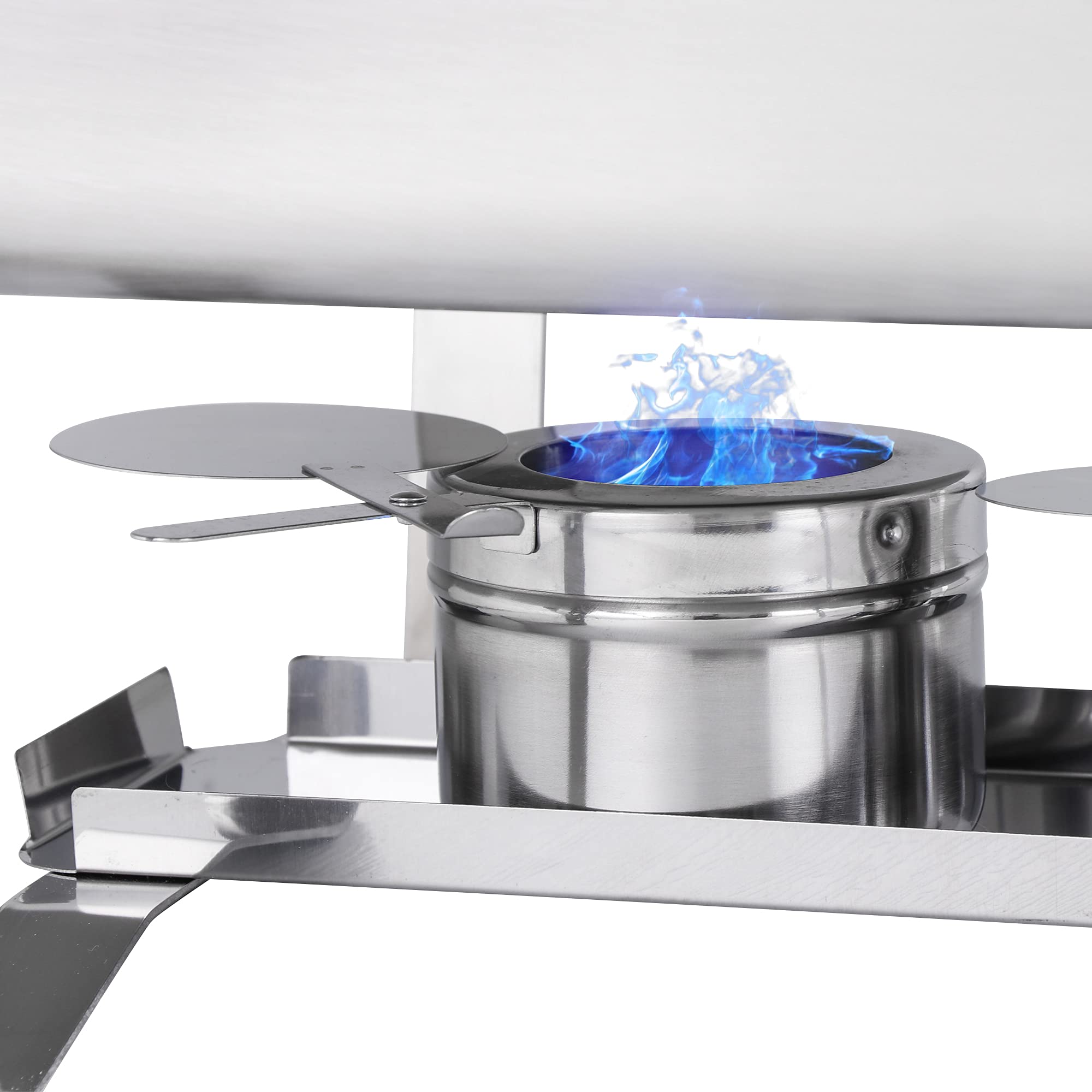 LEMY 8 Qt Stainless Steel Chafer Chafing Dishes Full Size Chafer for Catering Buffet Warmer Tray Kitchen Party Dining (2 Packs)