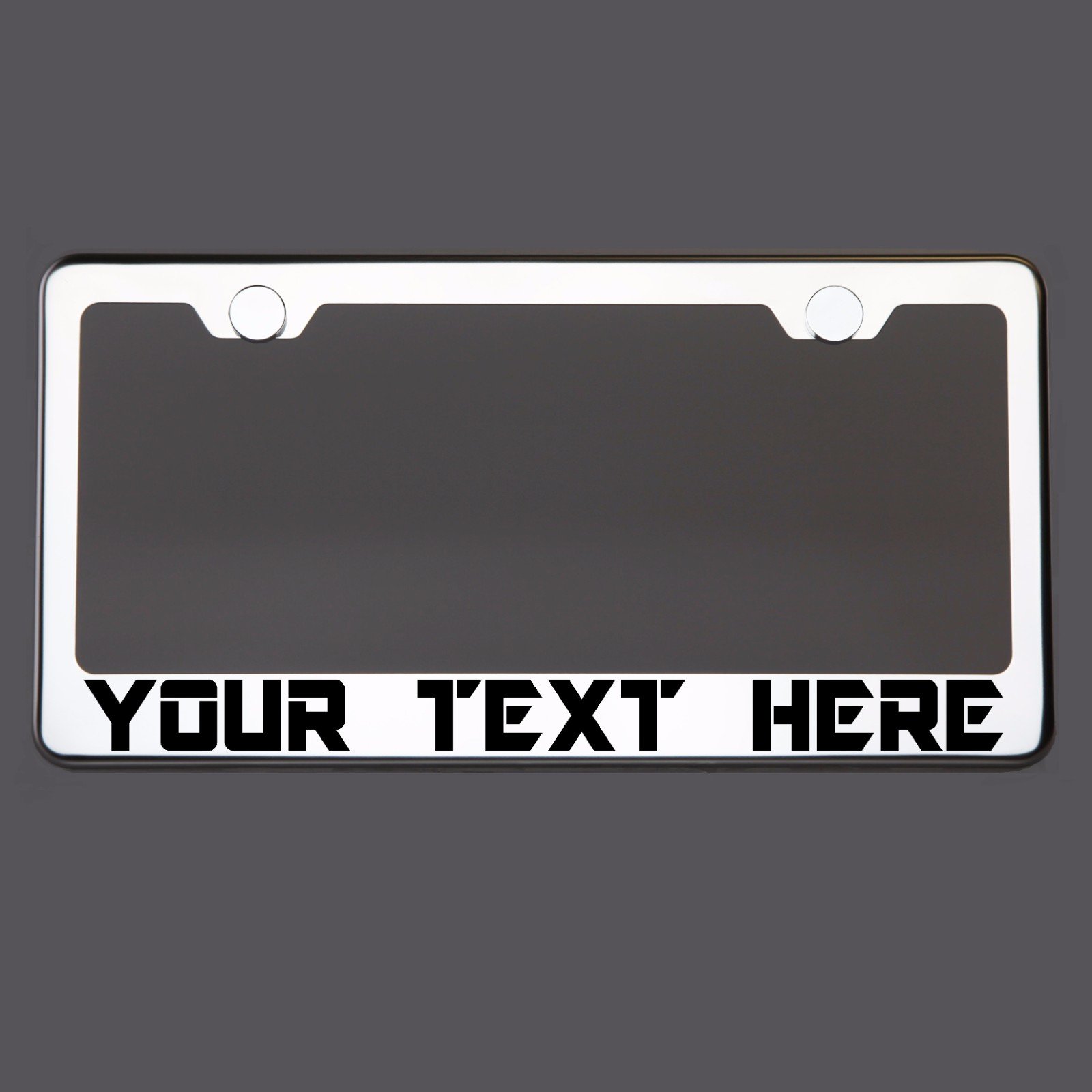 KA LEGEND Datsun Customized Personalized Laser Engraved Etched Black Lettering T304 Stainless Steel License Plate Frame Holder Front Or Rear Bracket with Aluminum Screw Cap