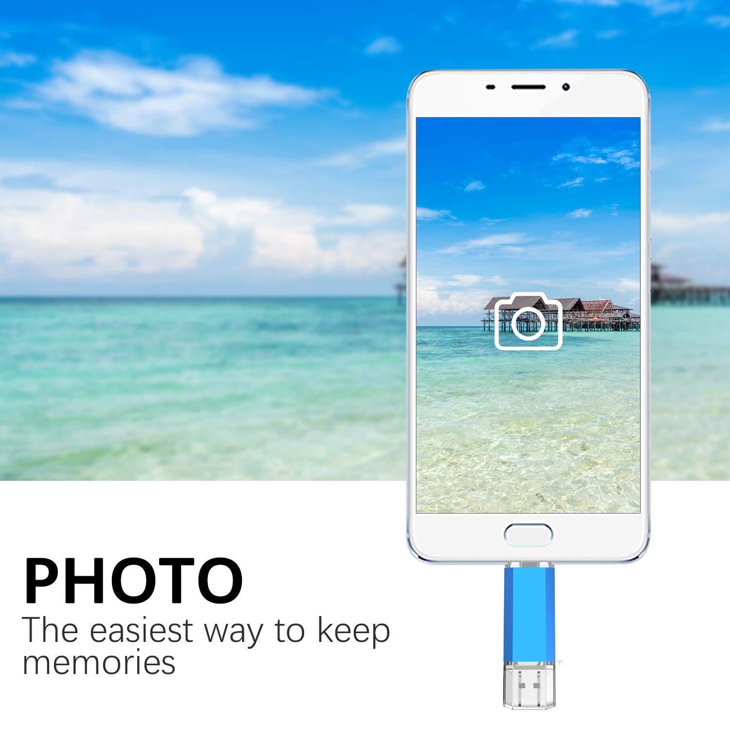 KOOTION USB C Flash Drive 64 GB 2 in 1 USB 3.0 + USB Type C Thumb Drive High Speed up to 90 MB/s Dual OTG Thumb Drive USB Stick for Samsung, Huawei, MacBook, Chromebook Pixel etc.