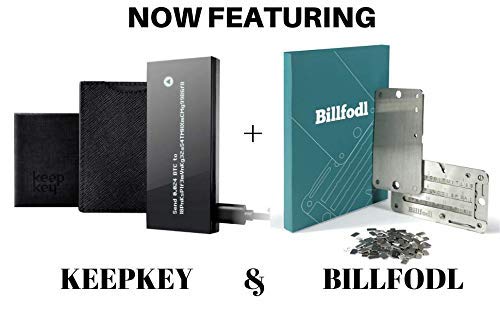 Keepkey + Billfodl Cryptocurrency Hardware Wallet with SteelWallet Cold Seed Storage (2 Items)