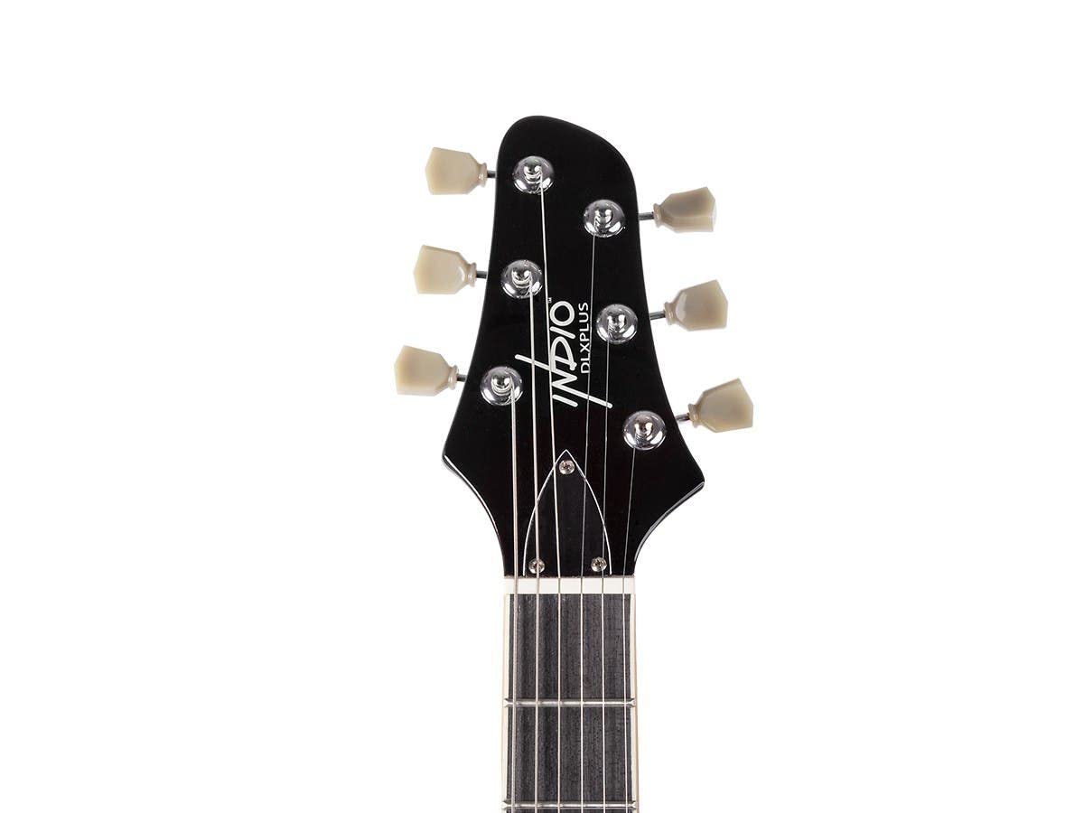 Monoprice 6 String Solid-Body Electric Guitar, Right, Black (610017)