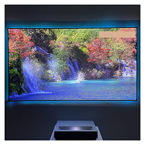 Projector Screen Ambient Light Rejecting Projection Screen 80" 1cm Bezel Frame Specialize for Projectors On Any Venues for Any Entertainment