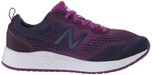 New Balance Women's Fresh Foam Arishi V3 Classic Running Shoe, Plum/Natural Indigo/White, 8.5