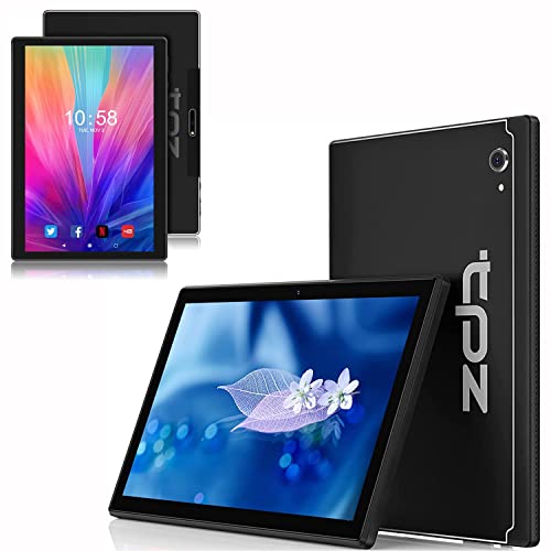 TPZ Tablet 10.1 inch, Android 10.0 OS, 32GB Expanded to 128GB, Wi-Fi, Front+13MP Rear Camera, Google Certified, 10.1’’ IPS HD Display, Bluetooth, 6000mAh - 2PCS