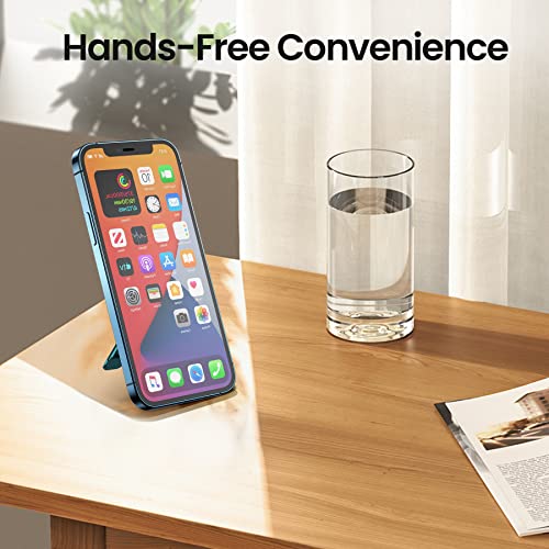 Paton Phone Kickstand,Vertical and Horizontal Stand,Adjustable Angle,Foldable Cell Phone Kickstand with iPhone 13/13 Pro/13 mini/13 Pro Max/12/12 Pro/12 mini/12 Pro Max and More (Green)