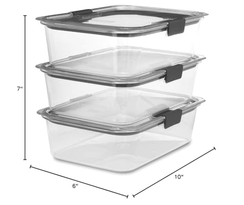 Stoge Rubbermaid Brilliance bundle Food Storage Containers, 1.3 Cup (2 pack)