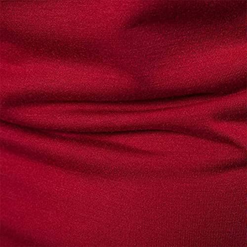 Men's Long Sleeve Polo Shirts Slim Fit Colorblock Shirts Button Down Tops
