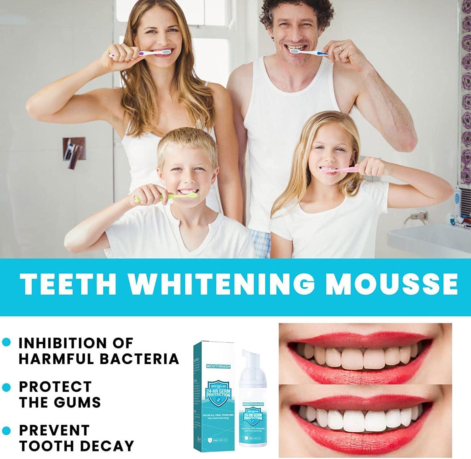 Toothpaste Foam,Mouthwash to Remove Dental Calculus, Oral Care to Eliminate Bad Breath