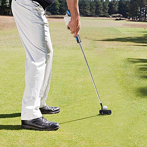 MAZEL Tour GS Men's Golf Putter,Right Handed (GS3-Black Head with Red Grip)