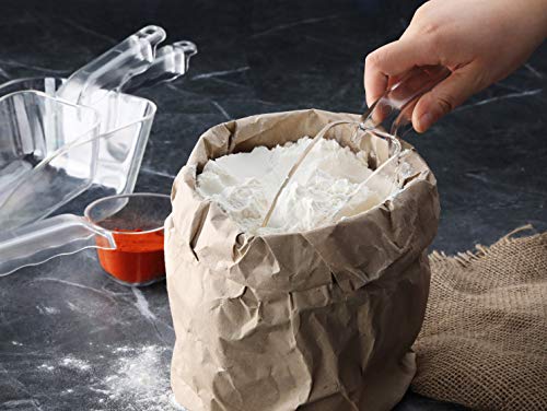 New Star Foodservice 34387 Polycarbonate Plastic Utility Ice Scoop, Clear, 6-Ounce