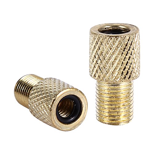 Mxzzand Bike Pump Adapter, Prevent Leakage Practical Brass Convenient Reliable Valve Adapter for Road Bike