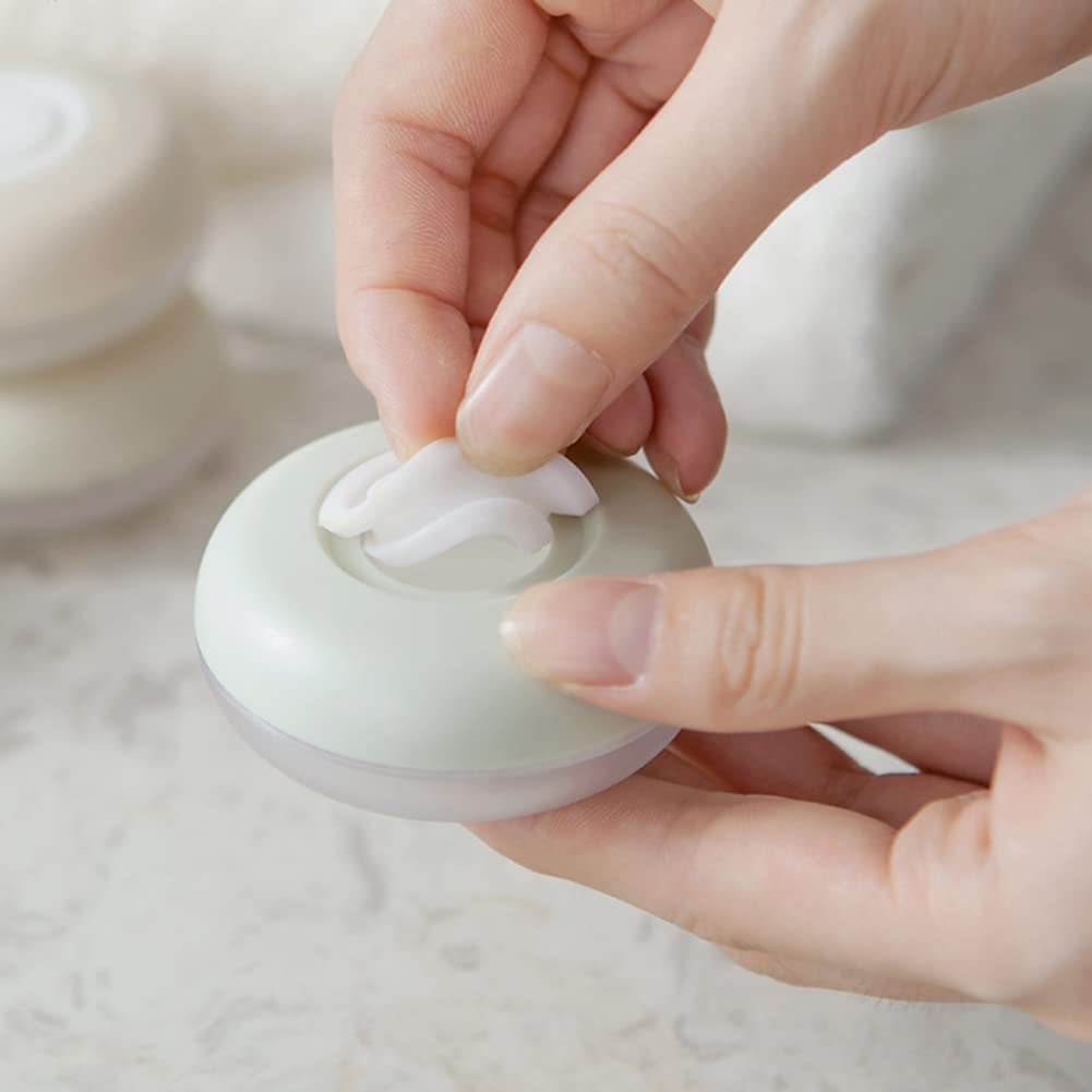 Travel Pods - Travel Pods Toiletries with Case, Toiletries Squeeze, 4pcs/Set Round Liquid Emulsion Storage Box Dispenser Container Portable Travel Push-Type (2Set)