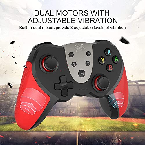 KINGEAR Nintendo Switch Wireless Controller with NFC for Animal Crossing, 6 Axis, Turbo, PC Compatible