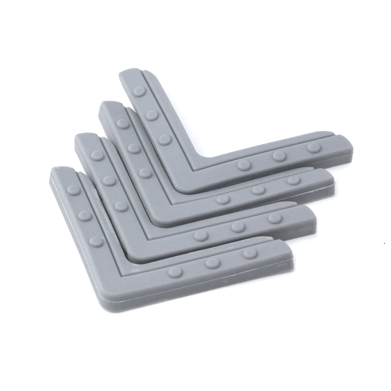 Safety Corner Protectors Guards,Mcredy 8 PCS Edge Bumpers L,Furniture Edge Corner Guard for Baby,Kids,Furniture,Cabinet,Glass,Coffee Table,Grey