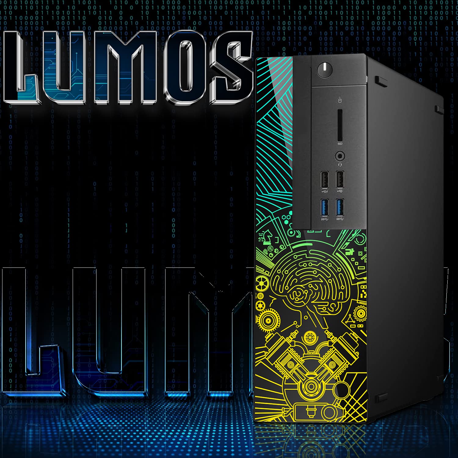 Lumos 8 Gaming Desktop PC, Intel Core i7 7th Gen, 16GB RAM, 2TB HDD, GT 1030 2GB DDR5 Graphics Card, 27 Inch 165hz Gaming Monitor, PCI-E Bluetooth | Wi-Fi, RGB Kit, Win 10 Pro (Renewed)