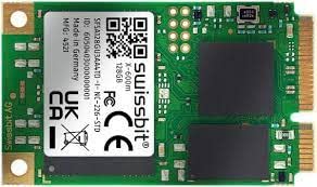 Swissbit SFSA032GU3AA4TO-I-DB-226-STD, Solid State Drive, 32GB, 3.3V, mSATA SSD, X-600m, SLC, -40/85°C