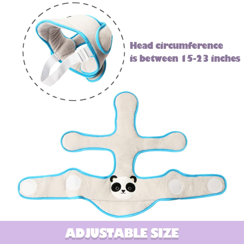 KAKIBLIN Baby Safety Head Support Hat, Infant Breathable Adjustable Safety Protective Cap for Toddlers Learn to Walk, Grey