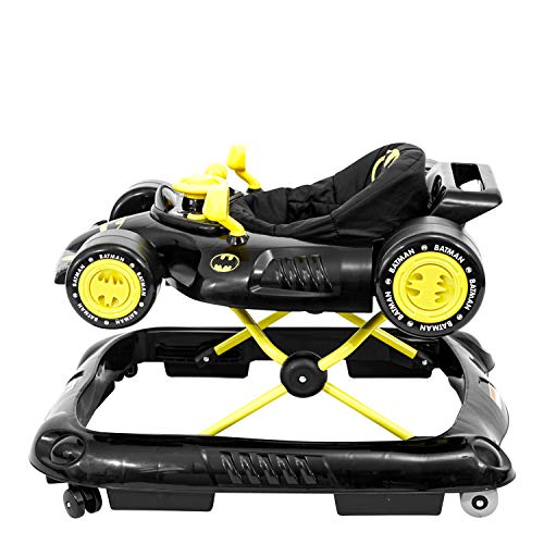 KidsEmbrace Batman Batmobile Baby Activity Walker, DC Comics Car, Music and Lights, Black