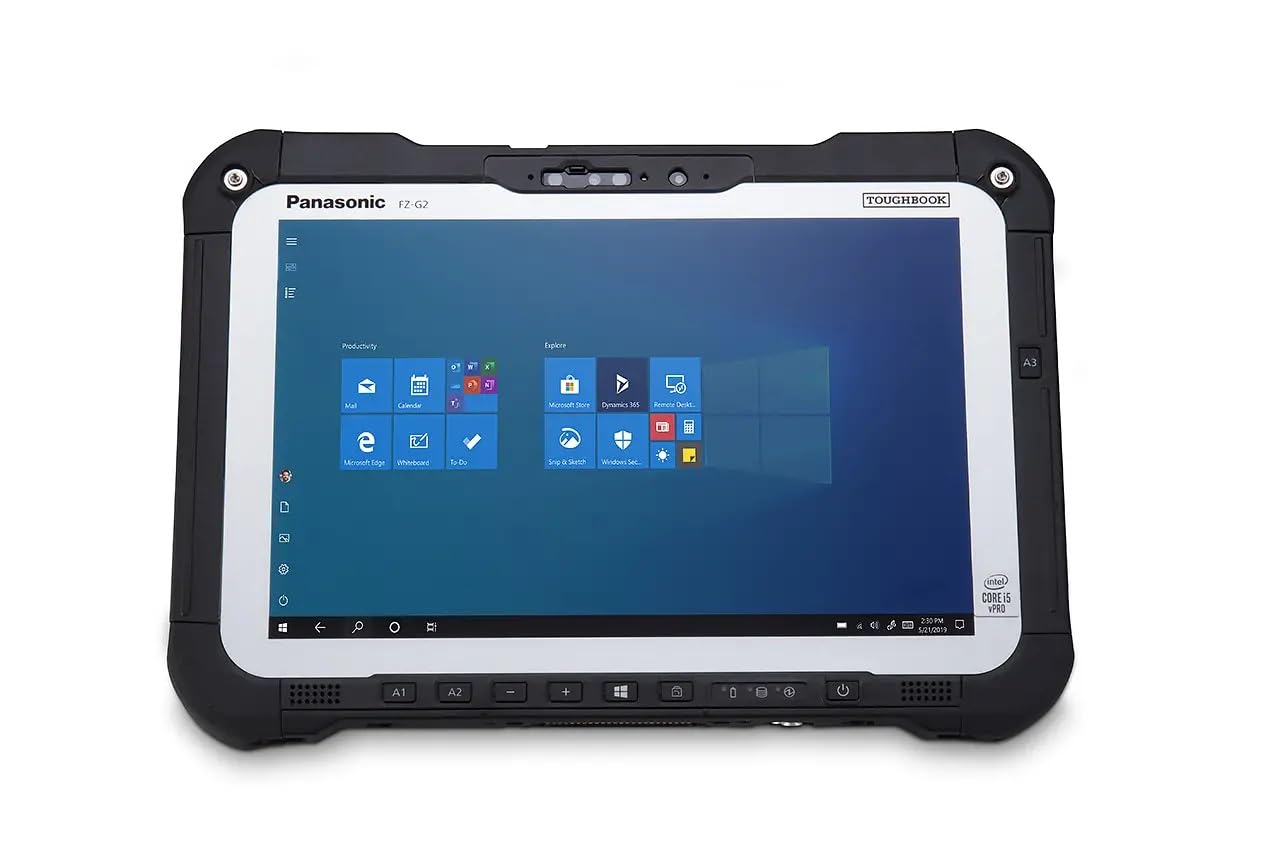 Toughbook Panasonic FZ-G2, Intel Core i7-10810U, 1.1GHz, 10.1" WUXGA Multi-Touchscreen, 16GB, 512GB Opal NVMe, 4G LTE, Wi-Fi, Bluetooth, Dual Pass, IR Webcam, Windows 10 Pro