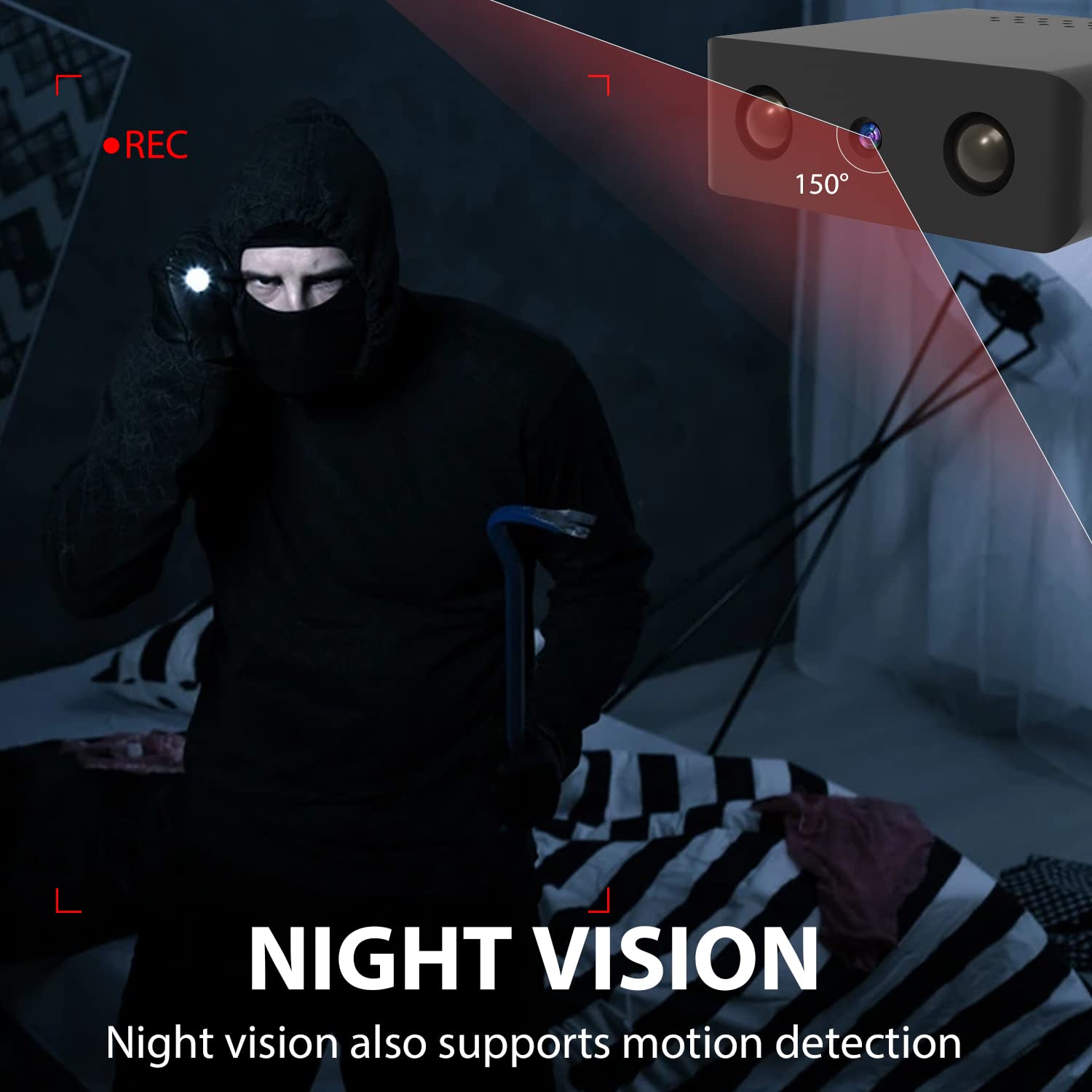 Pozlle Camera, A Loop Recording HD 1080P Camera for Home Monitoring Real time Video Recorder