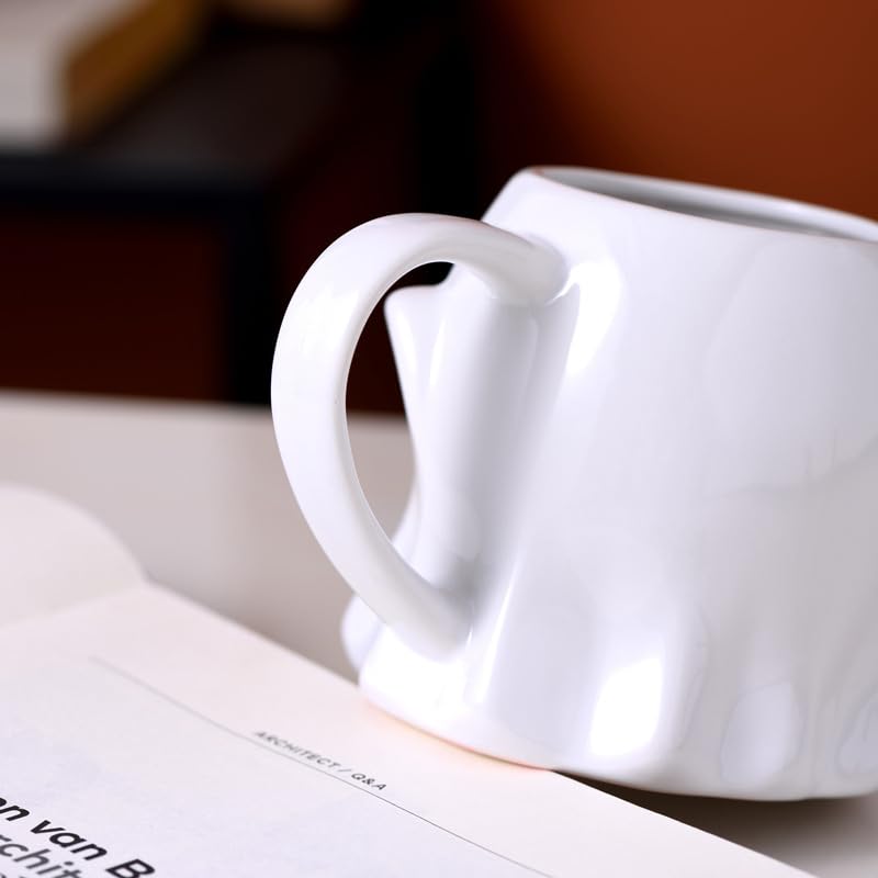 Yopcuvi Ghost Mug, Ceramic Ghost Coffee Mug, Halloween Ghostface Mug, 14 Fl Oz