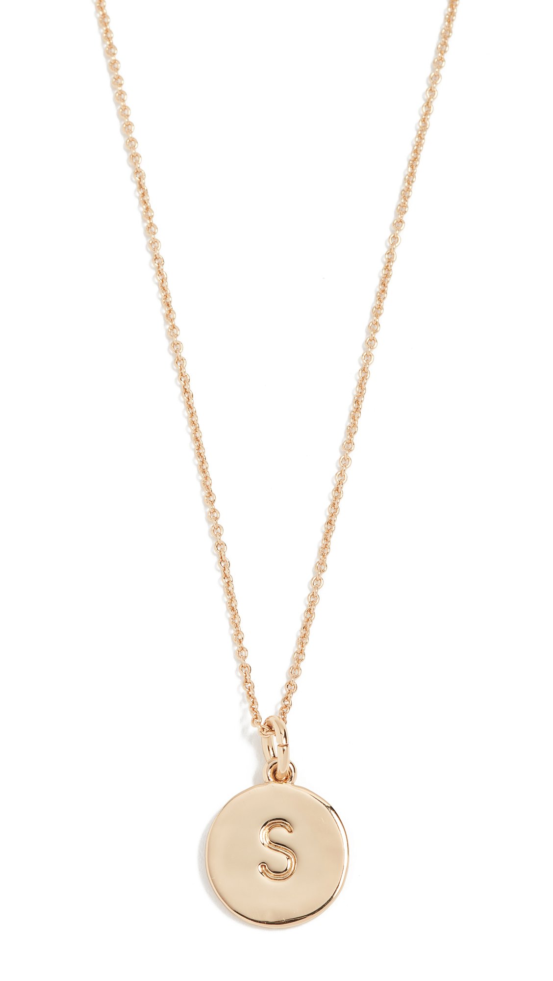 Kate Spade New York Gold-Tone Alphabet Pendant Necklace, 18"