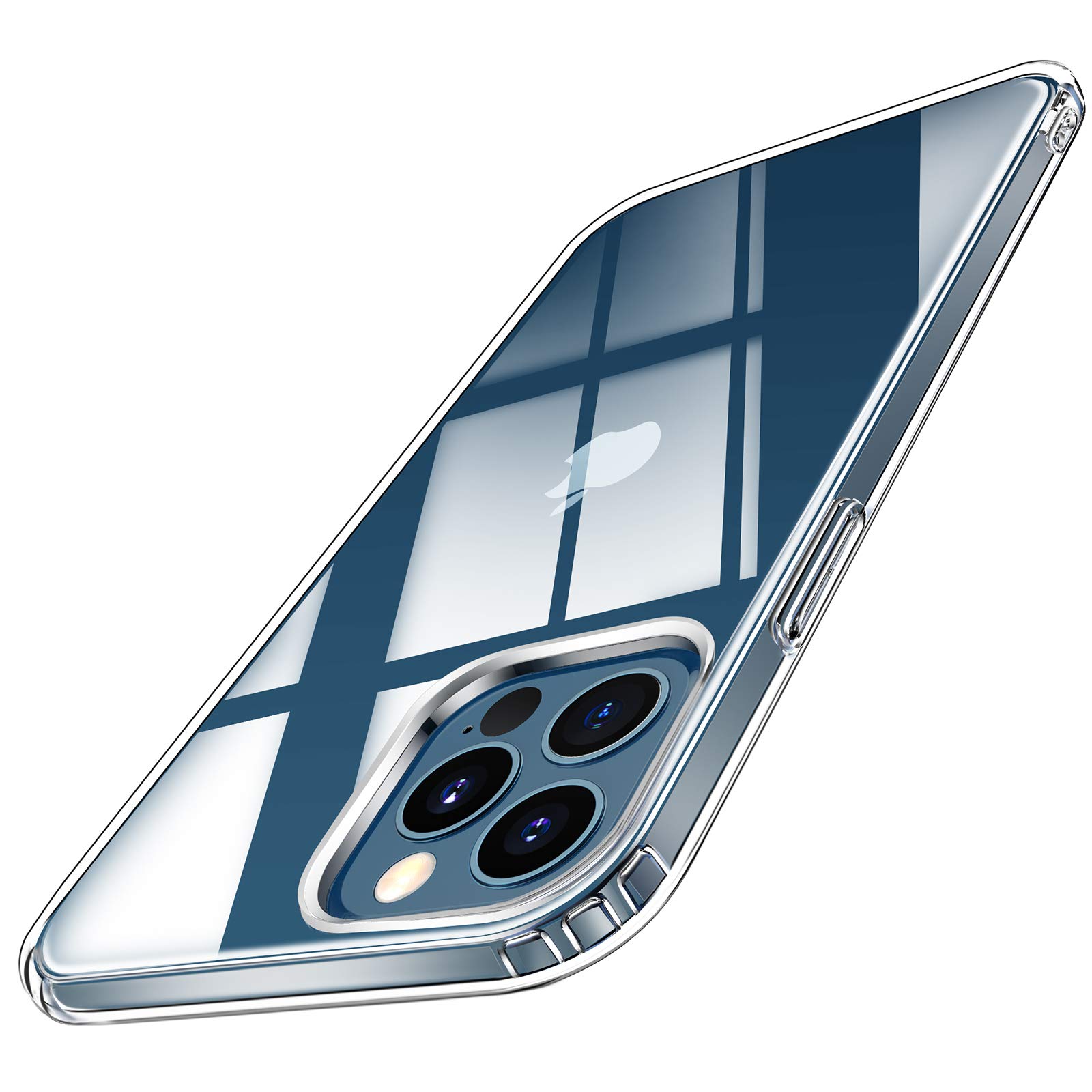 LELONG Cases Compatible with iPhone 12 Pro Max, Scratch Resistant Protective 6.7" Cover with Hard Polycarbonate Back and Impact Resistant TPU, Crystal Clear1