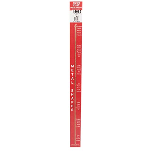 K&S 5063 Round Copper Rod, 3/32" OD x 12" Long, 1 Piece, Made in The USA