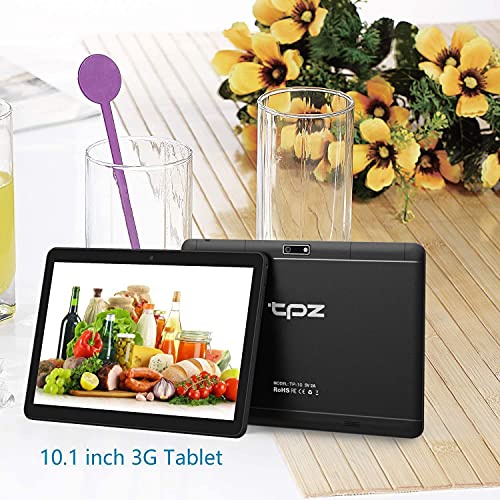 TPZ Tablet 10.1 inch, Android OS, 32GB ROM, Wi-Fi, Front+13MP Rear Camera, Google Certified, 10.1’’ IPS HD Display, Bluetooth, 6000mAh - 2PCS