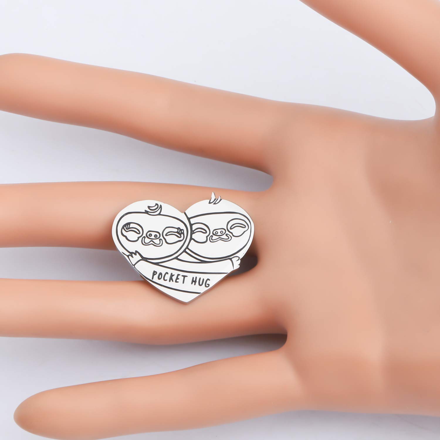 MAOFAED Pocket Hug Gift Sloth Pocket Hug Token Gift Couple Gift Long Distance Relationship Gift Sloth Gift BFF Gift Valentineās Day Gift (Sloth Pocket Hug)