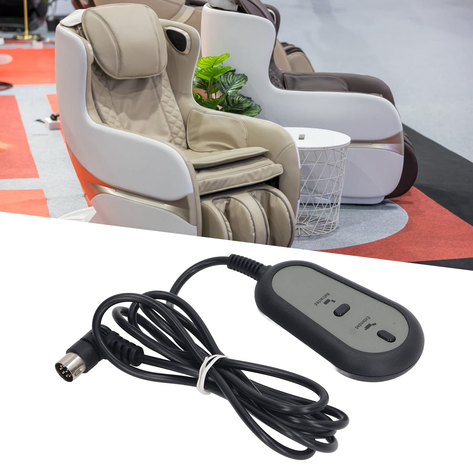 Lift Chairs Power Recliner, Recliner Replacement Parts, Power Recliner Controller Up and Down 2 Button 8 Pin Remote Handset Controller for Lift Chair