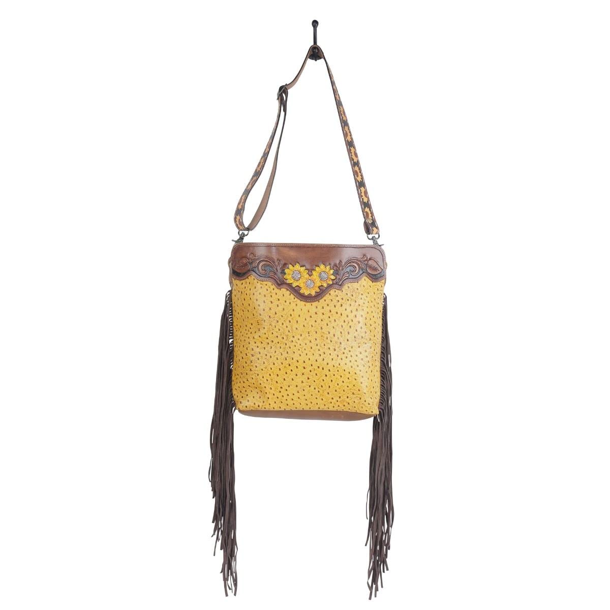 Myra Bag Drops Of Sun Hand-Tooled Bag S-4766