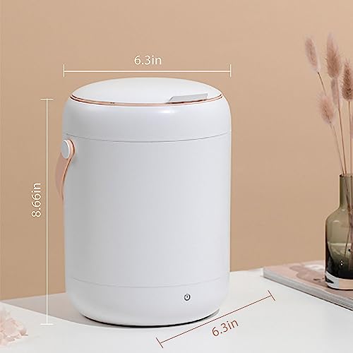 MEHIDFY Portable Washing Machine, 3L/100oz Ozone & Blue Light Deep Clean Washer Machine, Smart Timer Control Countertop Washer, Mini Clothes Washer for Underwear, Socks, Baby Clothes (White2)
