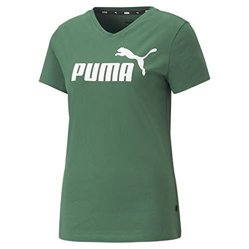 PUMA Women's Essentials V-Neck Tee, Vine, X-Large