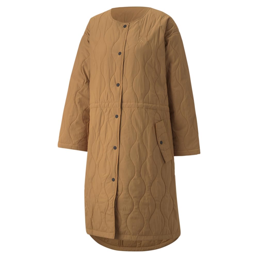 PUMA Womens Infuse Oversized Padded Full-Zip Jacket Athletic Outerwear Casual Comfort Technology - Brown - Size XL