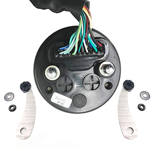 WHALETAIL Universal Motorcycle Speedometer Mount 304 Stainless Steel Speedometer Bracket with Screw Nuts and Rubber Pads